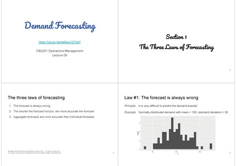 Lecture 09 Slides For Demand Forecasting Demand Forecasting Youtu As9wq G7cky Cb2201