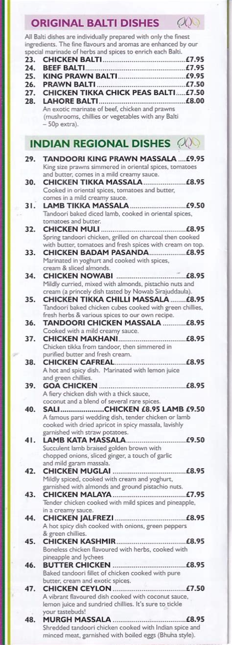 Bayleaf Indian Takeaway Bridgends Full Menu Online