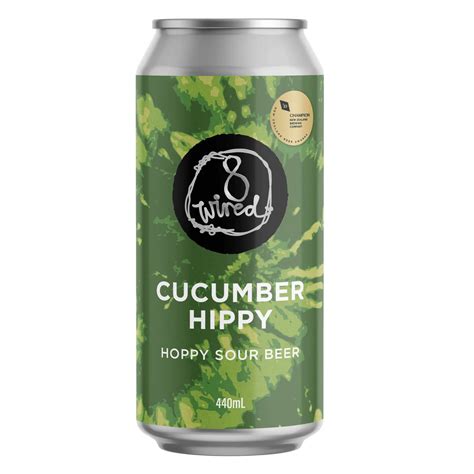 8 Wired Cucumber Hippy Berliner 440ml Beer Cellar Nz