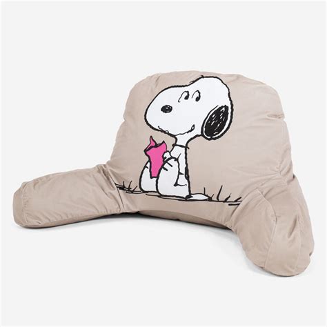 Peanuts Snoopy Reading Cream High Back Support Cuddle Cushion Backrest