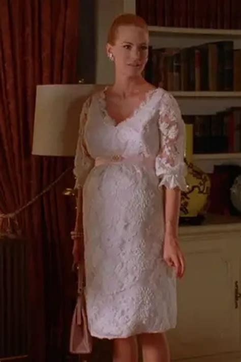 White Lace Short Maternity Dress Cocktail Dress In Mad Men