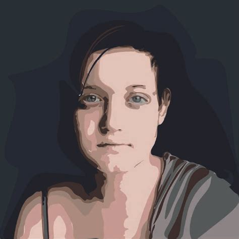 Портрет в иллюстраторе в стиле Компьютерная графика на