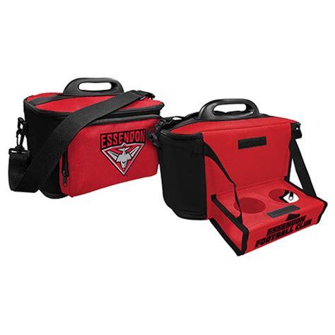 Buy Essendon Bombers Afl Cooler Bag With Tray Lunch Box Picnic Bag Mydeal