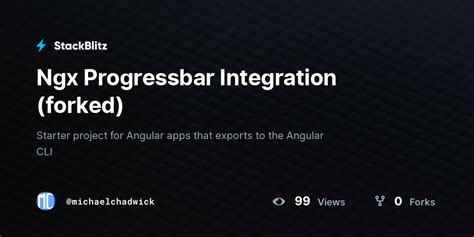 Ngx Progressbar Integration Forked Stackblitz