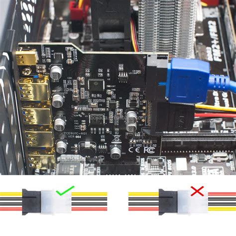 5 Usb 30และ Usb Type C เป็น Pci Express Pci E 1x อะแดปเตอร์การ์ดแปลง