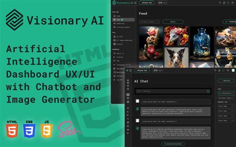 Visionary AI Dashboard Website Template For Artificial Intelligence