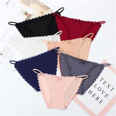 Summer Hot Selling Spot Seamless Womens Underwear Sexy Lace Low Waist