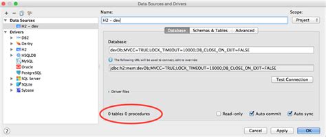 Grails Connect To H2 Database Using Intellij Database Client Stack Overflow