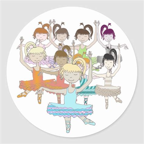 9 Ladies Dancing Classic Round Sticker