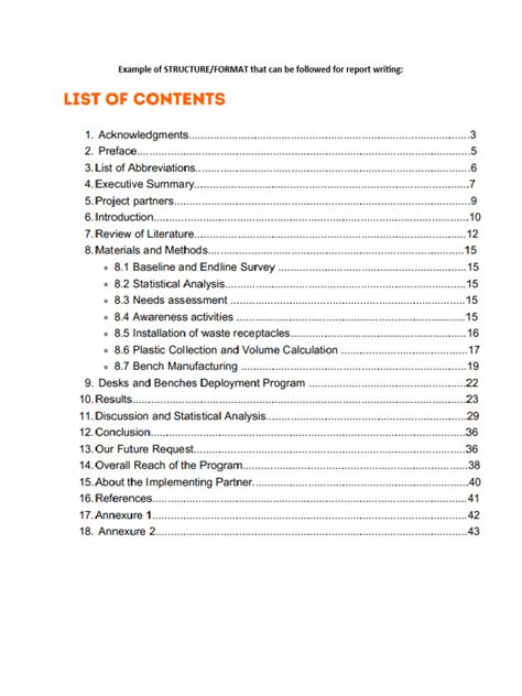 Structure Report Writing Pdf
