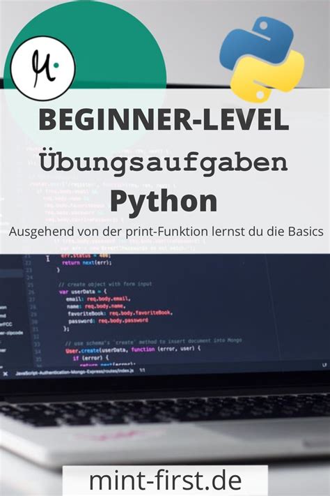 Übungsaufgaben Python Beginner Niveau Level Programmieren