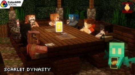 Карта UNO для Minecraft