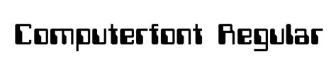 FontsMarket Com Download Computerfont Regular Font For FREE