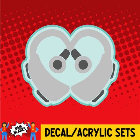 Hearing Aid Heart Decal And Acrylic Shape Da0291 Bam Blanks And More