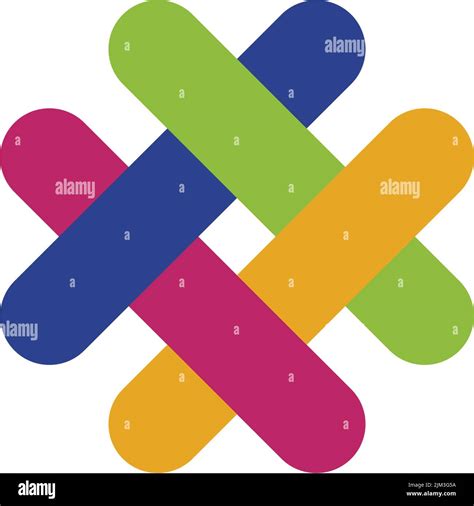 Hash Tag Logo Design Inspiration Vector Icon Template Stock Vector