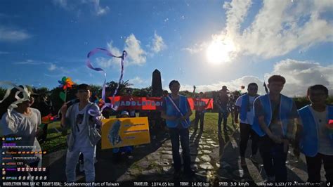 環島之旅完結篇！企鵝妹步行抵達「台灣最南點」鵝鑾鼻 粉絲不捨說再見