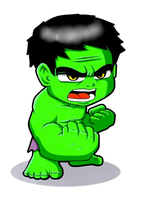 Incrível Hulk Universo Marvel Cute Chibi Fofinho Png Hulk Infantil