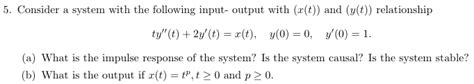 Solved Example Exam Question Consider A System With The
