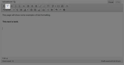 Basic Text Formatting In Wordpress Web Hosting Hub