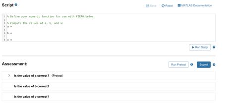 Solved Solve By Typing To Put It In The Box In Matlab