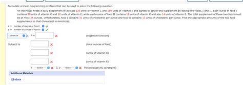 Solved Formulate A Linear Programming Problem That Can Be