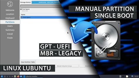 Manual Partition Lubuntu Linux Gpt Uefi Mbr Legacy Single Boot Lubuntu Install Beginners