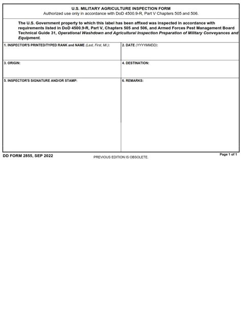 Dd Form 2055 Printable Form 2025
