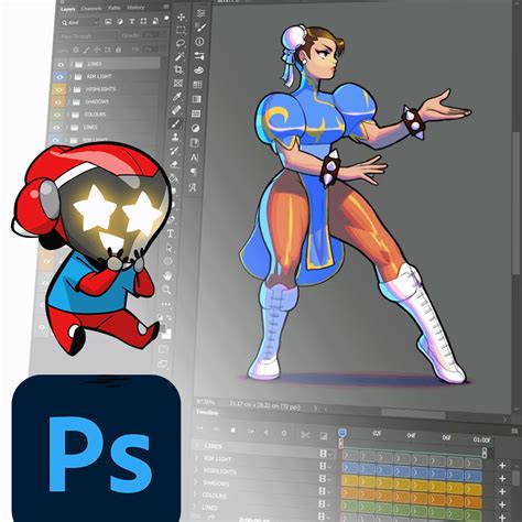 Sykosan Animation In Photoshop Sci Fi Girl Animation