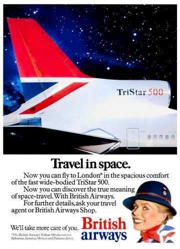 British Airways Advert Featuring Roz Hanby In 1980 Vintage Airline