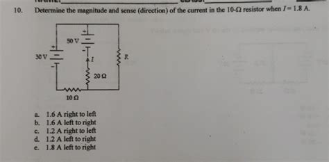 Solved 10 Determine The Magnitude And Sense Direction Of