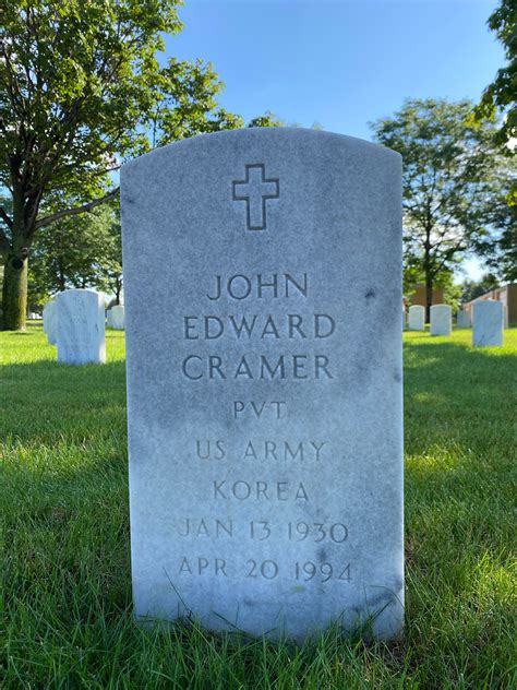 John Edward Cramer 1930 1994 Find A Grave Memorial