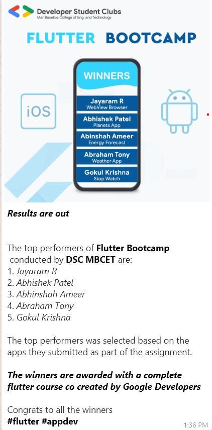 Abhishek Patel On Linkedin Dscmbcet Flutter