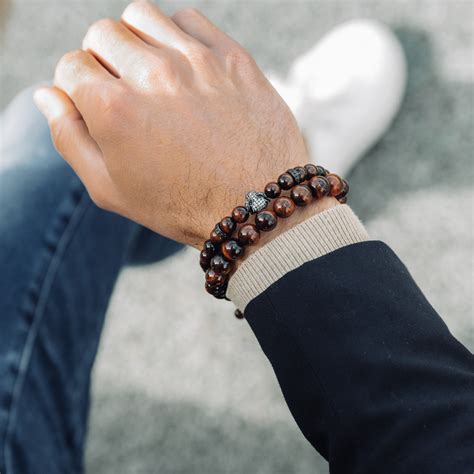 Red Tiger Eye Bead Bracelet Red Tiger Eye Bracelet Collection Online