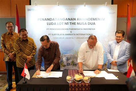Itdc Dan Melia Bali Perpanjang Kerja Sama Sewa Lahan Di Nusa Dua Sampai