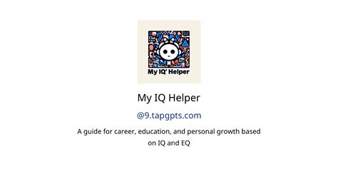 My Iq Helper Gpts Features And Functions Examples And Prompts Gpt Store