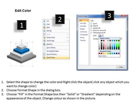 D Illustration Of Stacked Process Stages Ppt Business Plans Made