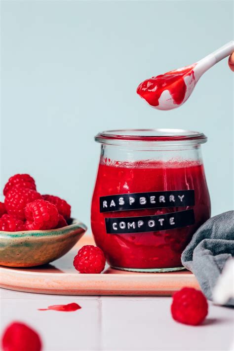 Easy Raspberry Compote Naturally Sweetened Minimalist Baker Recipes