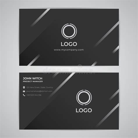 Abstract Modern Simple Business ID Card Template Design Graphic Vector