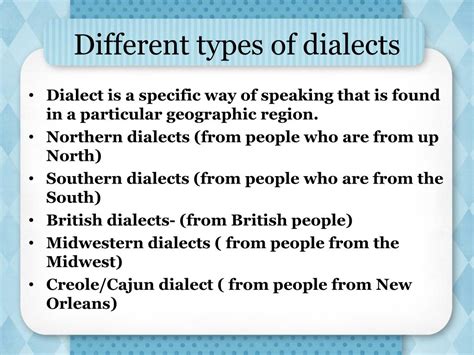 Ppt What Is Dialect How Is It Used Throughout Literature Powerpoint