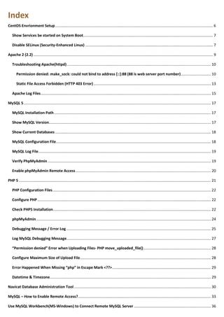 L A M P Installation Note CentOS 6 5 PDF