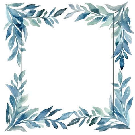 Premium Photo Water Color Frames Floral