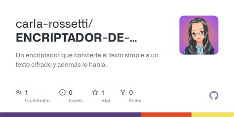 Github Carla Rossettiencriptador De Un Encriptador