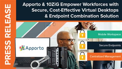 Apporto And 10zig Empower Workforces With Secure Cost Effective Virtual Desktop And Endpoint