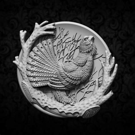 Peacock For Cnc 3d Stl Model Cnc Router Engraver Artcam Etsy