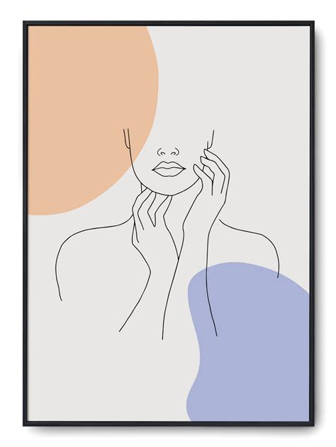 Plakat R B2 50x70 Cm Kobieta Rysunek Szkic Grafika Printonia Sklep