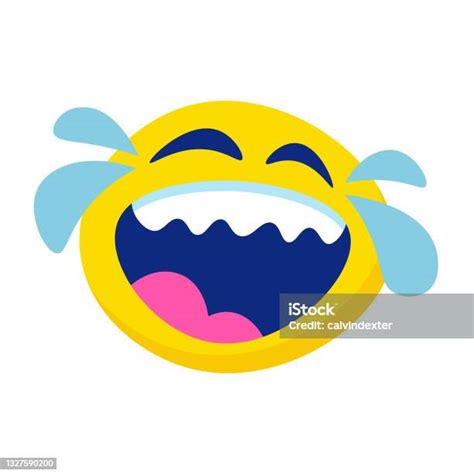 Emoticon With Tears Of Joy向量圖形及更多brand Name Online Messaging Platform圖片