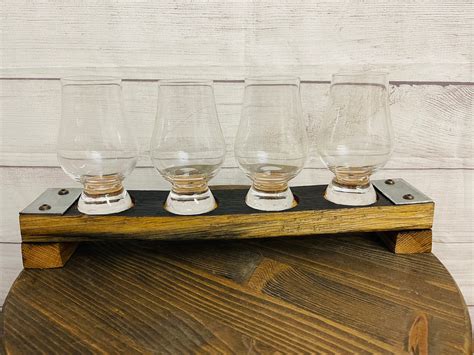 Glencairn Bourbonwhiskey Flight Made From Barrel Stave Etsy