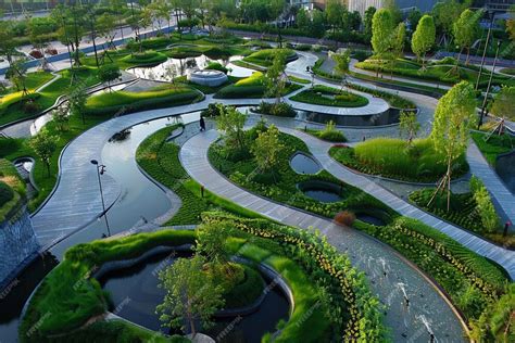 Integrating Green Spaces In Urban Planning Ar Generative Ai Premium Ai Generated Image