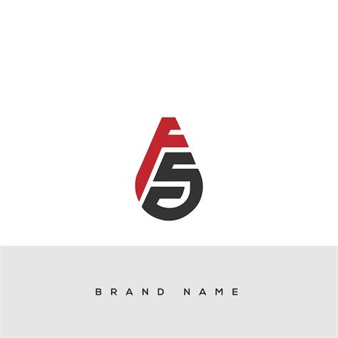 Premium Vector Fs Letter Logo Rounded Shape Design