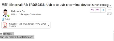TPS65983B Usb C To Usb C Terminal Device Is Not Recognized Interface Forum Interface TI